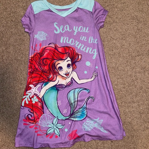 Disney | Pajamas | Disney Ariel Nightgown | Poshmark